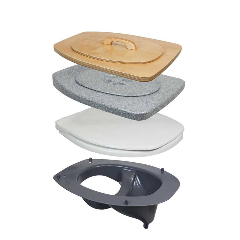 SEPARETT PRIVY mit Holzsitz grau kaufen bei Camping Factory