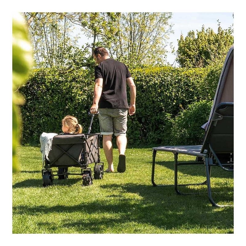 TRAVELLIFE BURANO Bollerwagen mit Dach grau kaufen bei Camping Factory